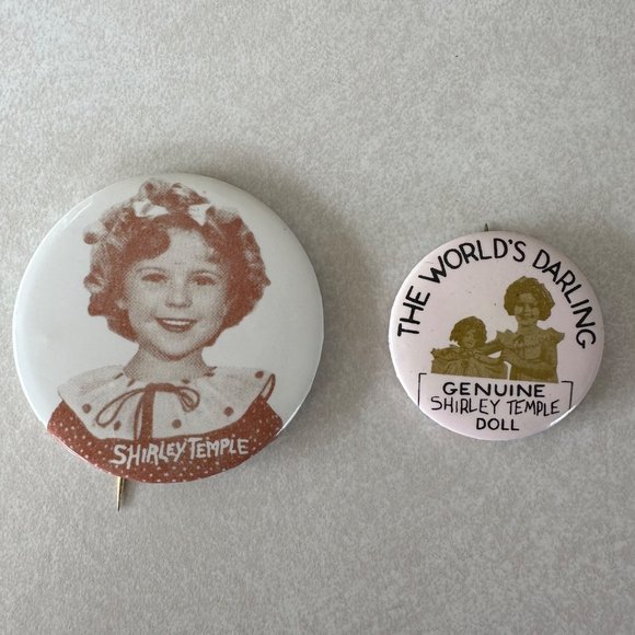 Jewelry | 2 Vintage 193s Shirley Temple Doll The Worlds Darling Round ...